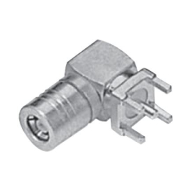 SMB Right Angle Plug For PCB Through Hole