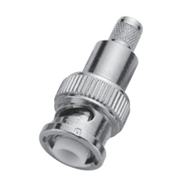 MHV Straight Plug For .100" OD Coax (RG174, RG188, RG316)